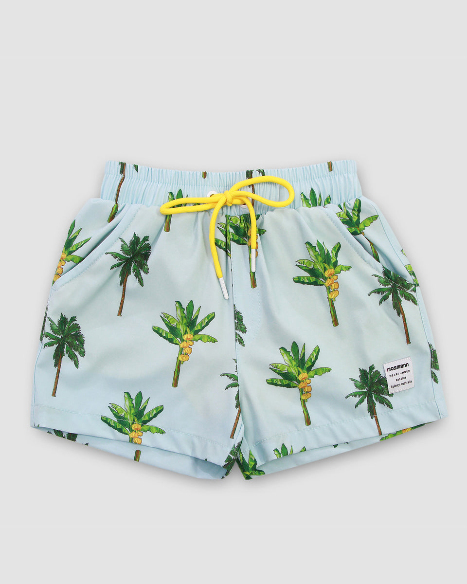 Father and Son Matching swim shorts - La Banana (Light Blue) – Mosmann ...